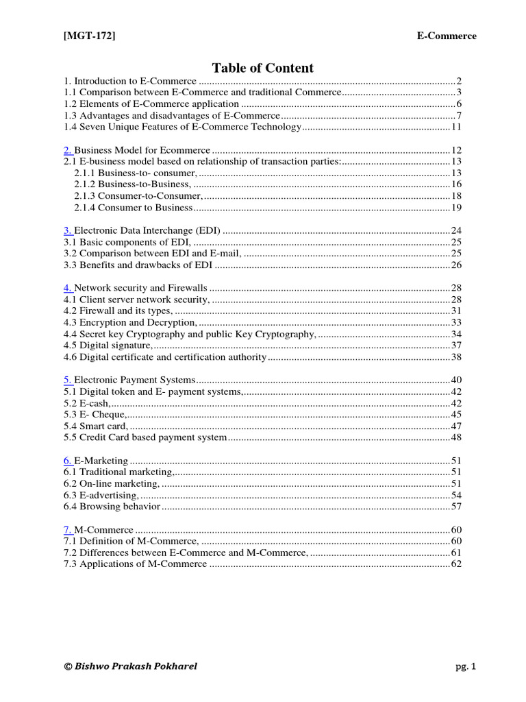 E Commerce Final Note | PDF | E Commerce | Commerce