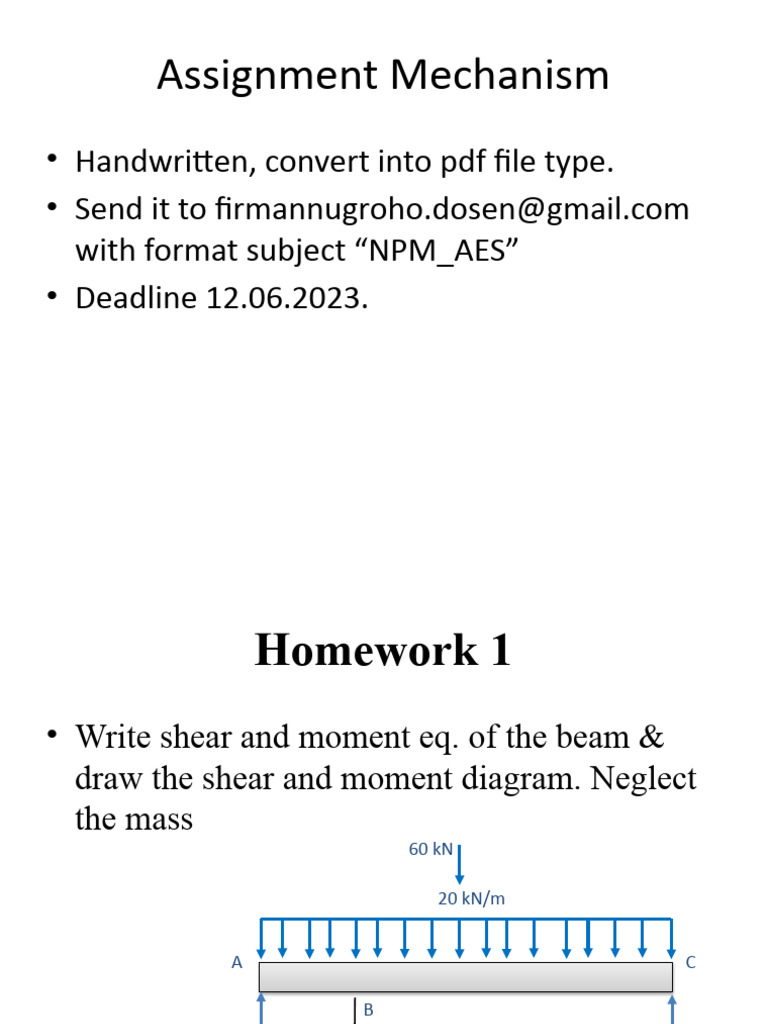 (Tambahan) Assignment Engineering Statics | PDF | Science & Mathematics