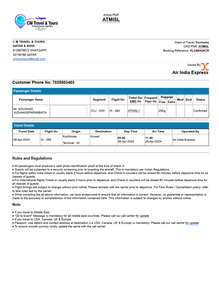 CCJ Kwi 28 Apr Noushad | PDF | Transport | Aviation