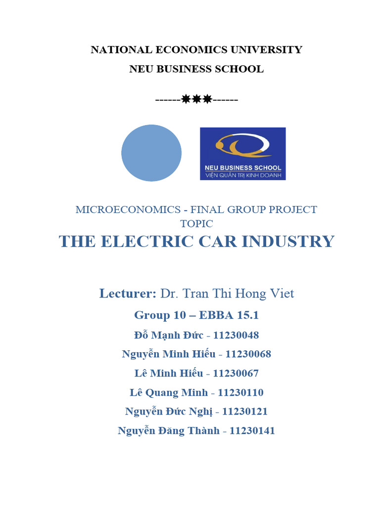 Group 10 Final Group Assignment | Download Free PDF | Electric Vehicle | Electric Car