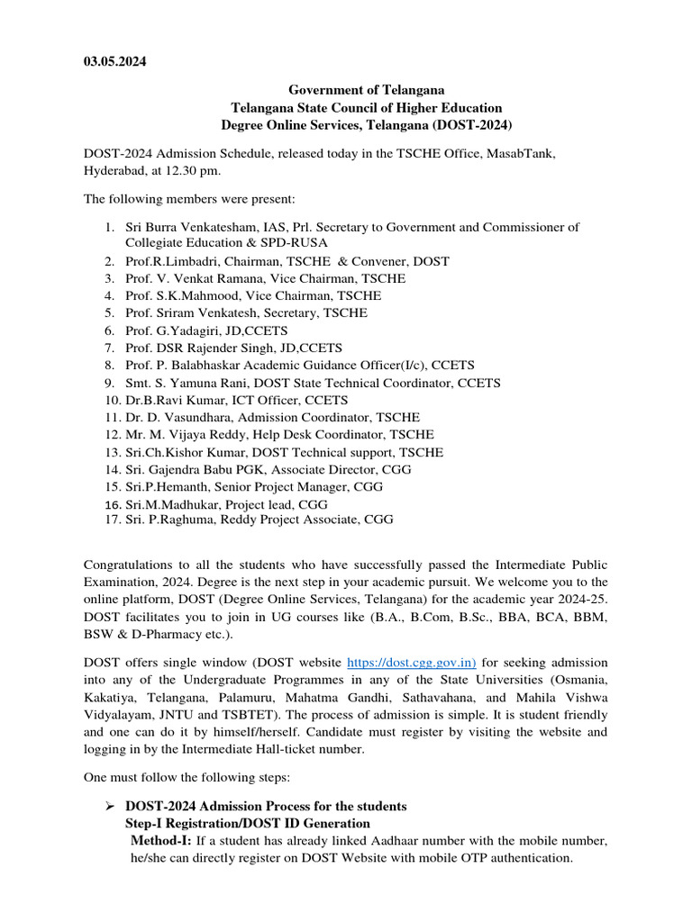 DOST_2024_Press_Note_English | Download Free PDF | Security Technology | Applications Of ...