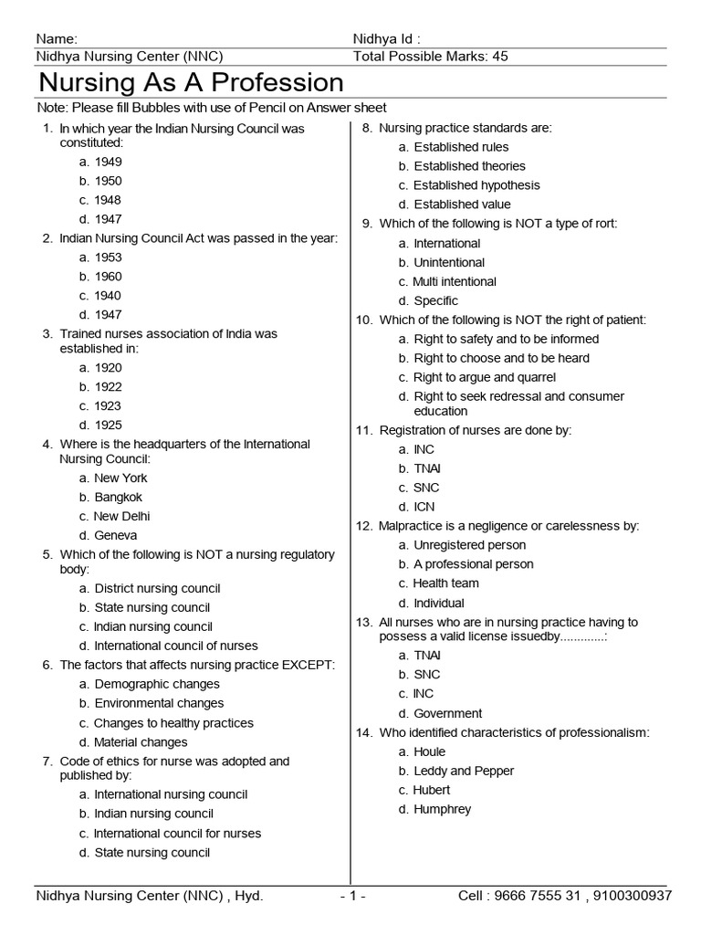 Nursing As Profession - 27020375 | PDF | Nursing | Tort