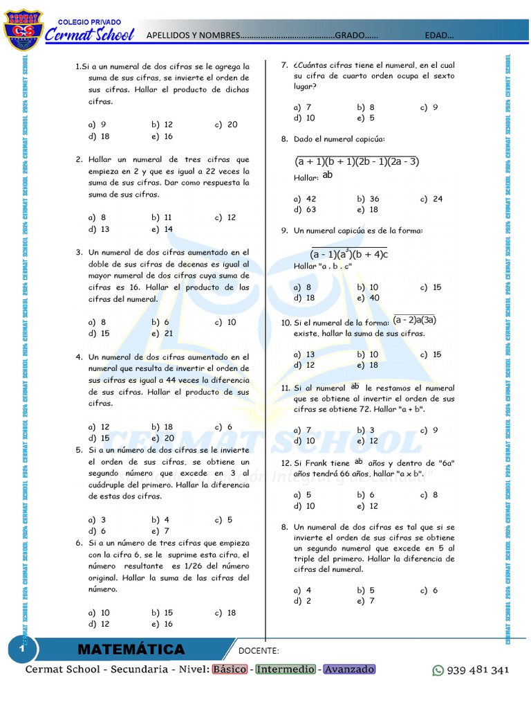Practica de 2do | PDF | Aritmética | Números