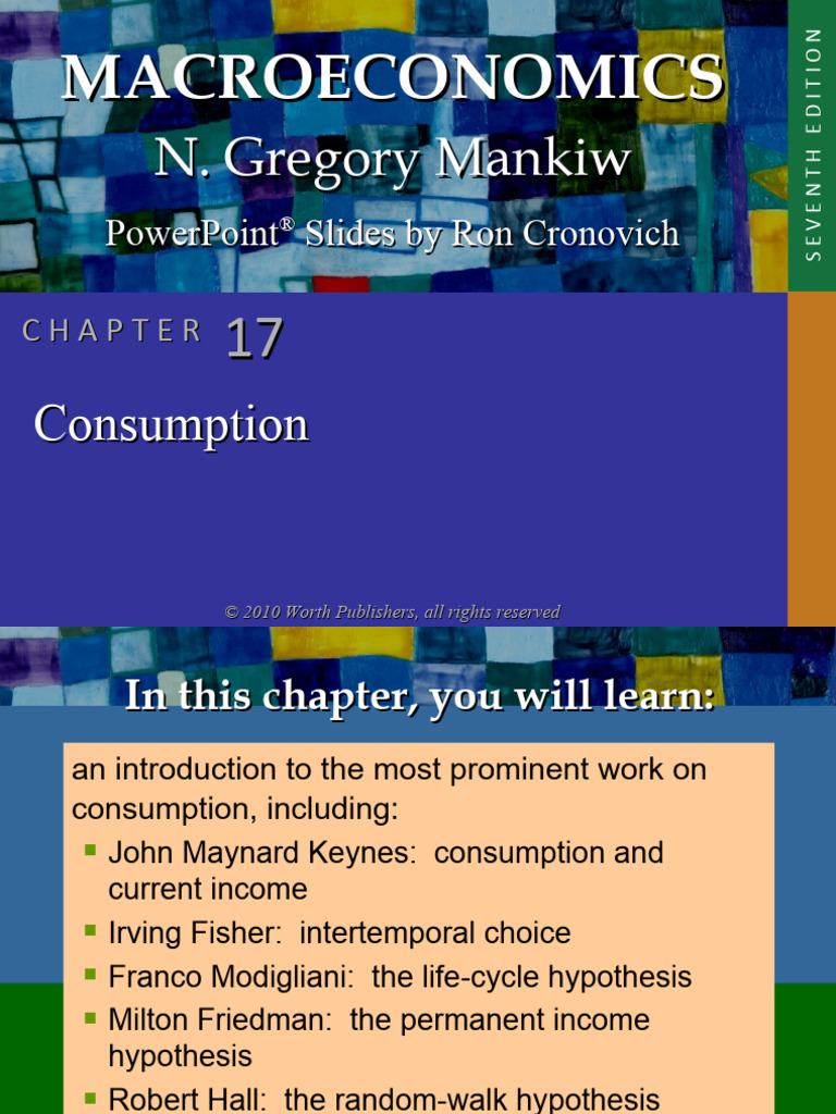 N. Gregory Mankiw | PDF | Consumption (Economics) | Economic Theories