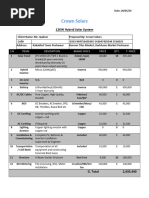 Luminous Panel and Inverter Data Sheet | PDF | Solar Panel | Power Supply