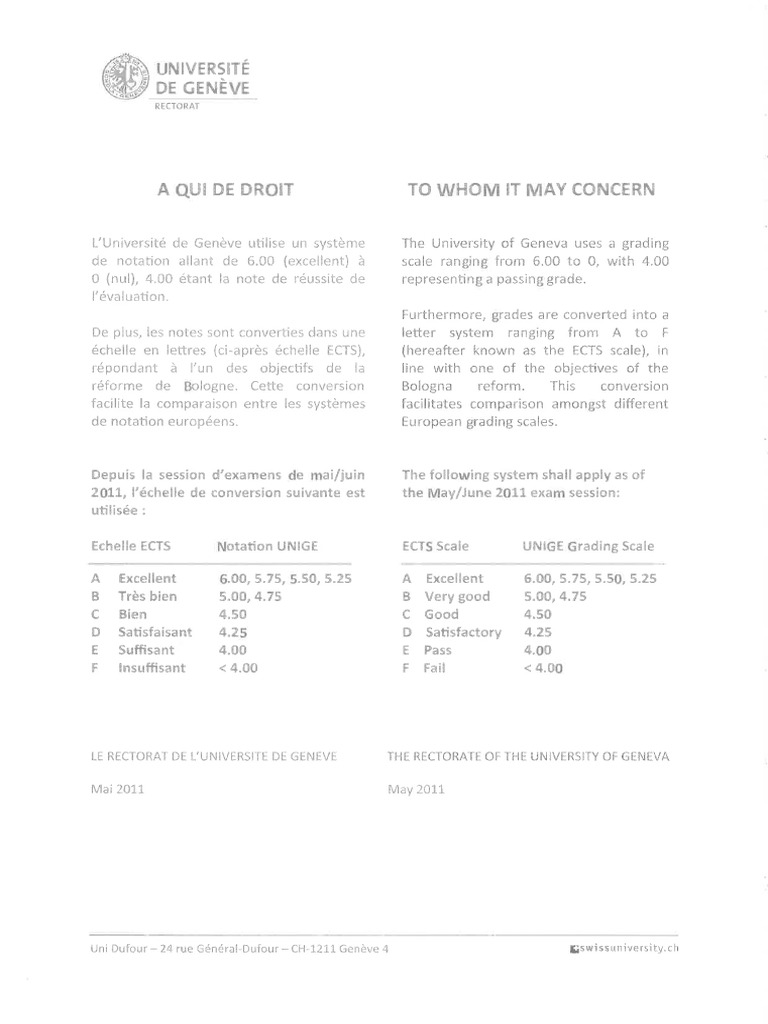 Grading_scale_UNIGE | PDF