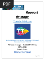 Rapport de Stage Telecom | PDF | Télécommunications | Téléphone