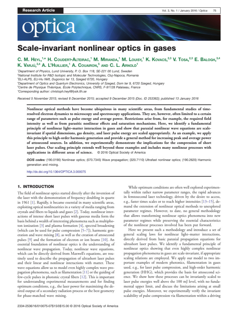 doc1.3 | Download Free PDF | Nonlinear Optics | Ultrashort Pulse