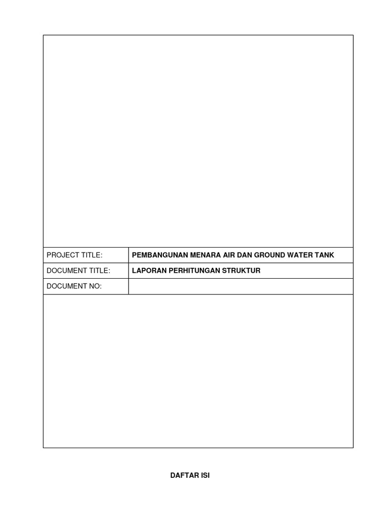 REPORT ANALISA STRUKTUR MENARA DAN GWT | PDF