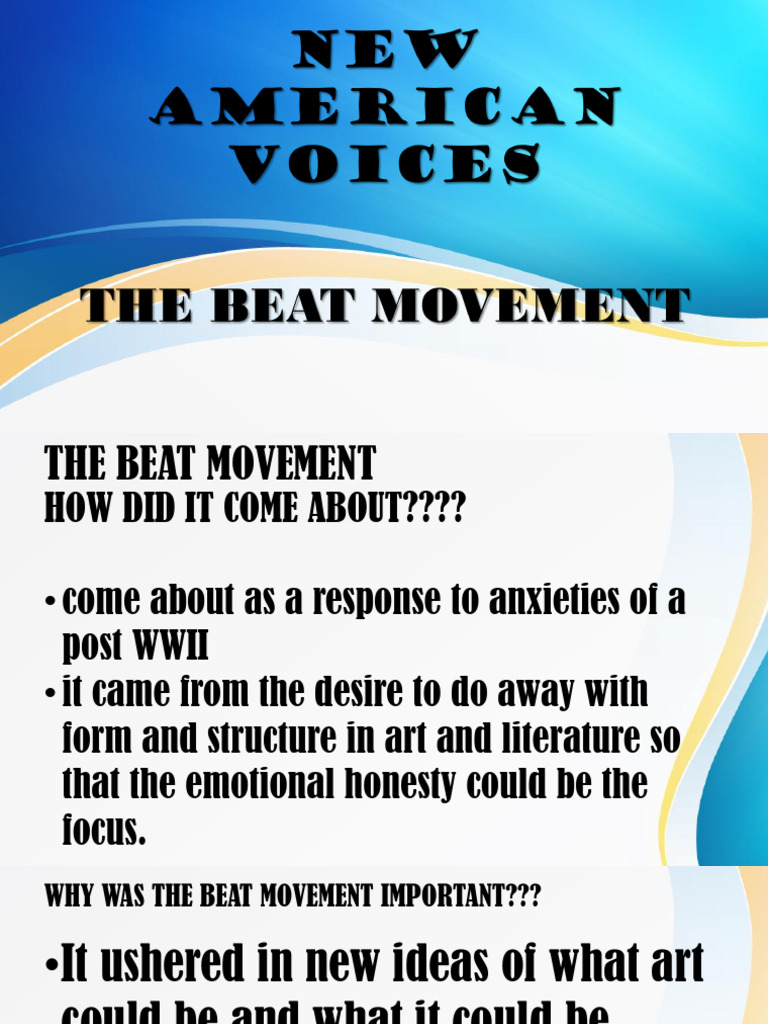 The Beat Movement Explained | PDF | Beat Generation