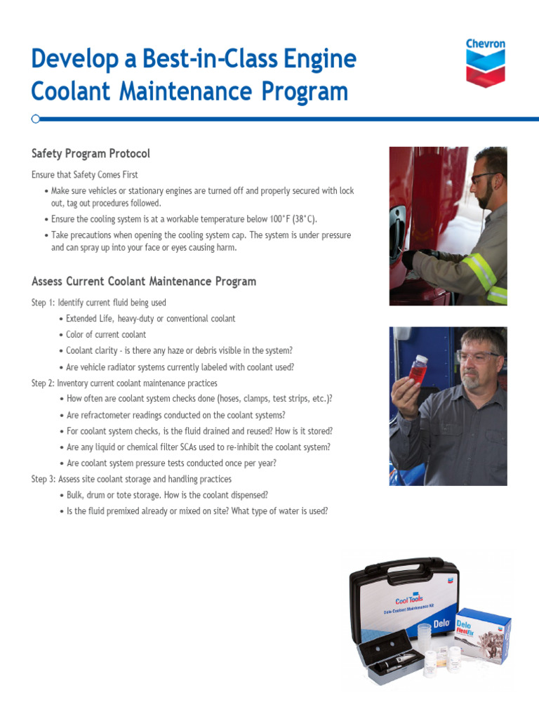 Chevron Coolant Best in Class Maintenance Program | PDF | Materials