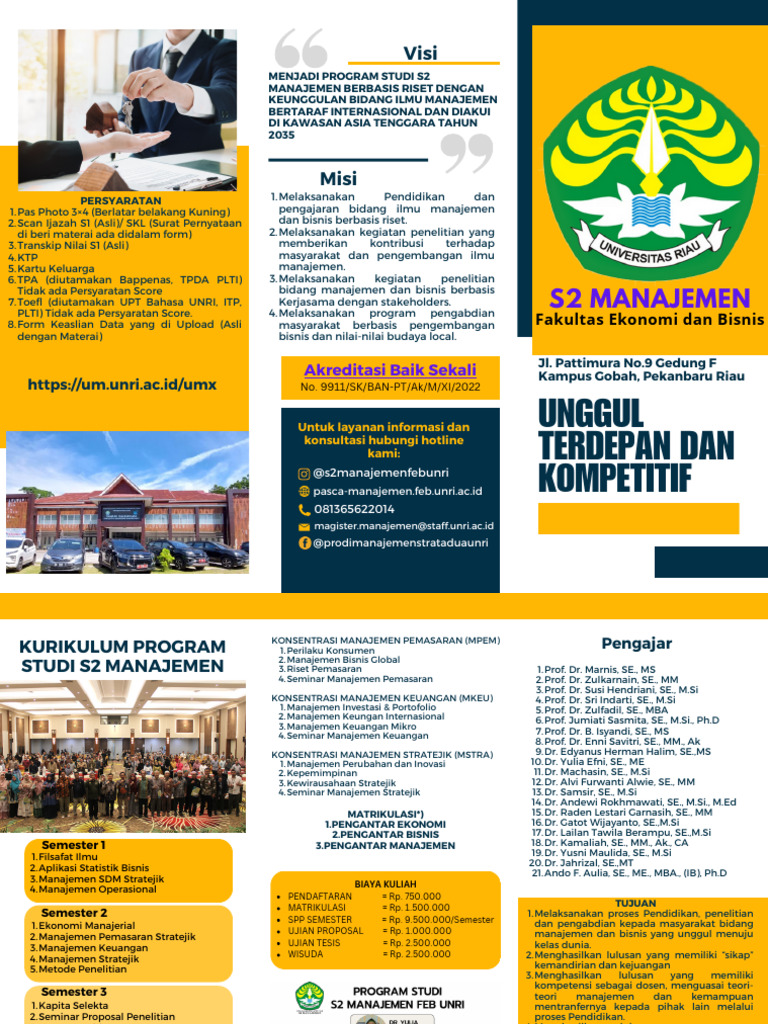 Brosur S2 Manajemen 2024 | PDF | Karier & Perkembangan