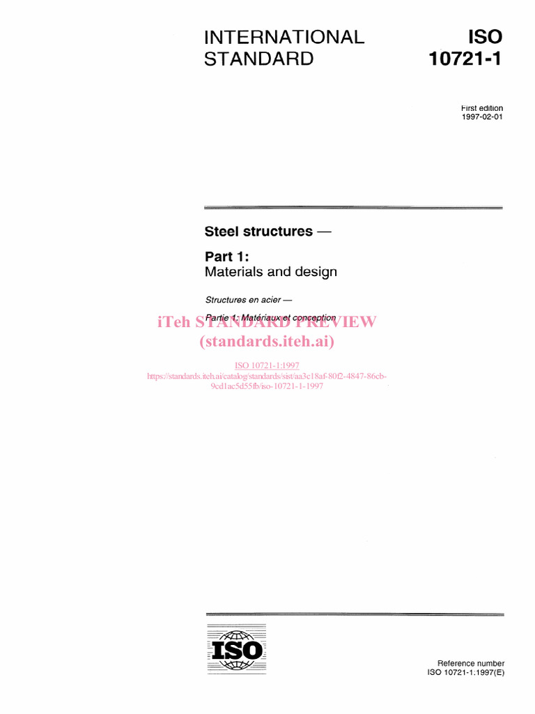 ISO-10721-1-1997 | PDF | Buckling | Mechanics