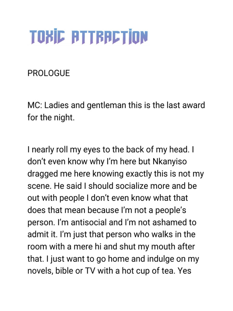 Toxic Attraction 1 | PDF