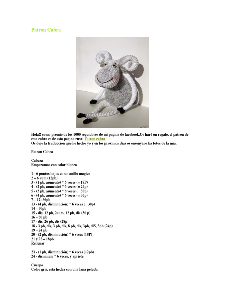 Patron Cabra | PDF