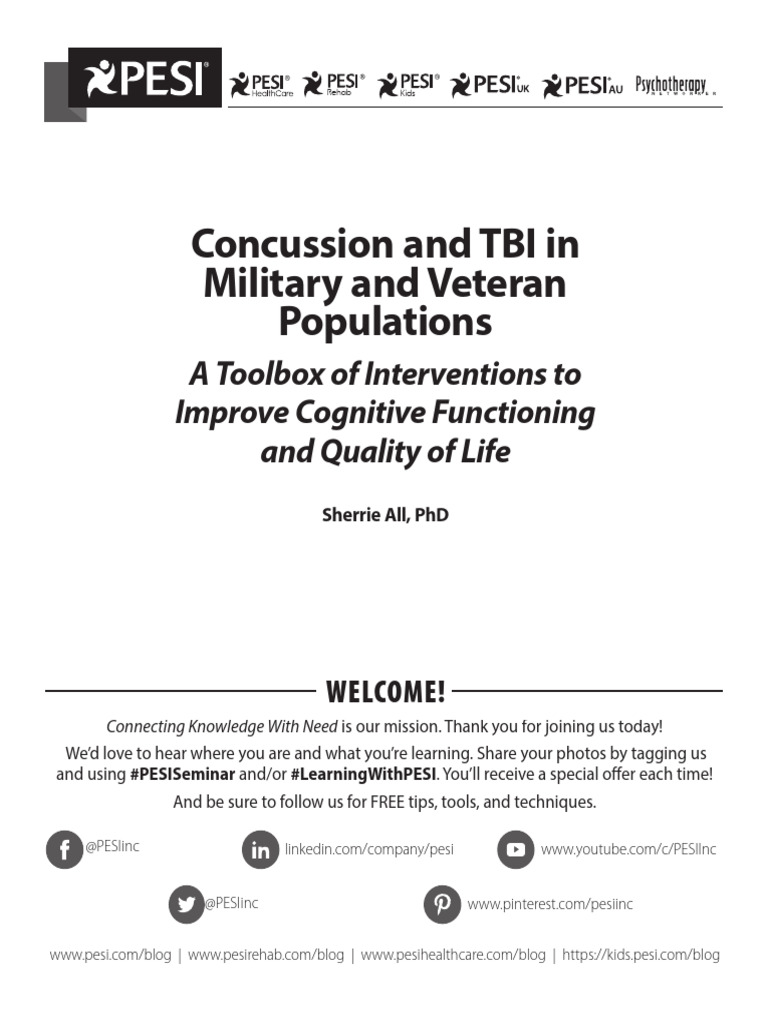 Concussion and TBI in Military and Veteran Populations | PDF ...