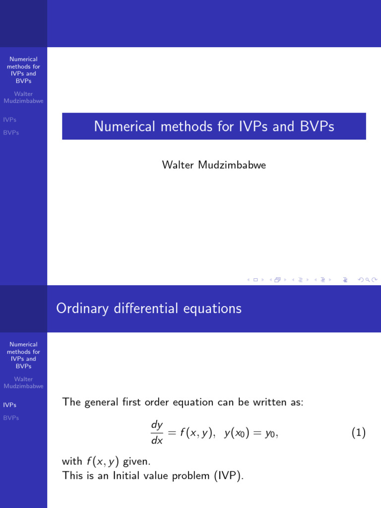 Odes Bvps | PDF | Differential Calculus | Subtraction