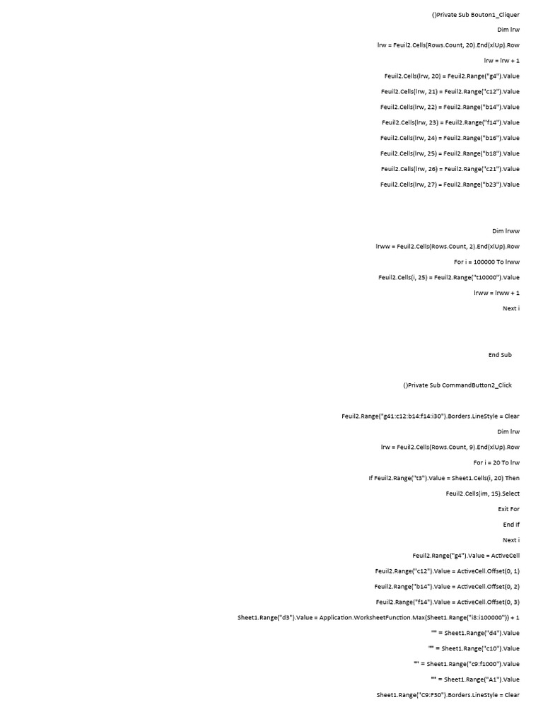 Private Sub Bouton1 | PDF