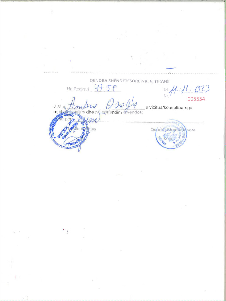 raport mjekesor | PDF