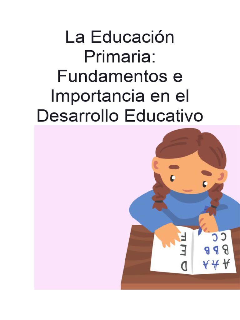 La Educación Primaria | Descargar gratis PDF | Educación primaria ...