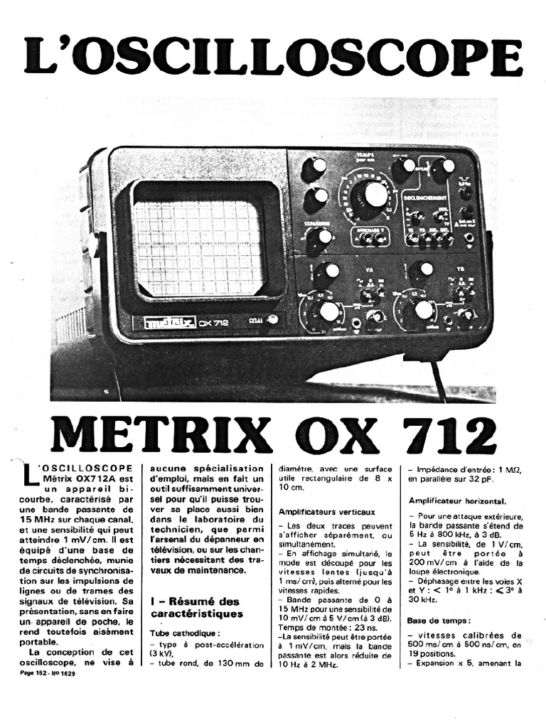 Metrix Ox712 | PDF