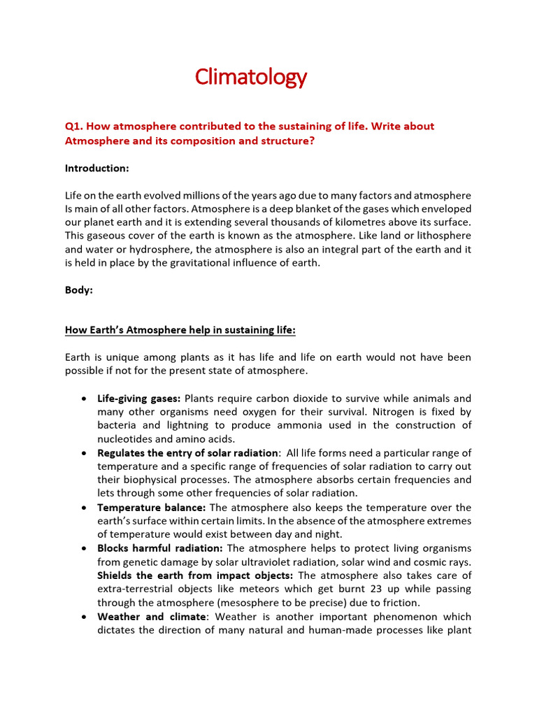 Climatology | PDF | Atmospheric Circulation | Precipitation