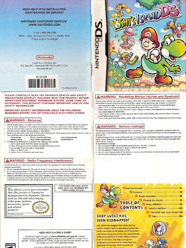 Yoshi's Island DS (USA) | PDF