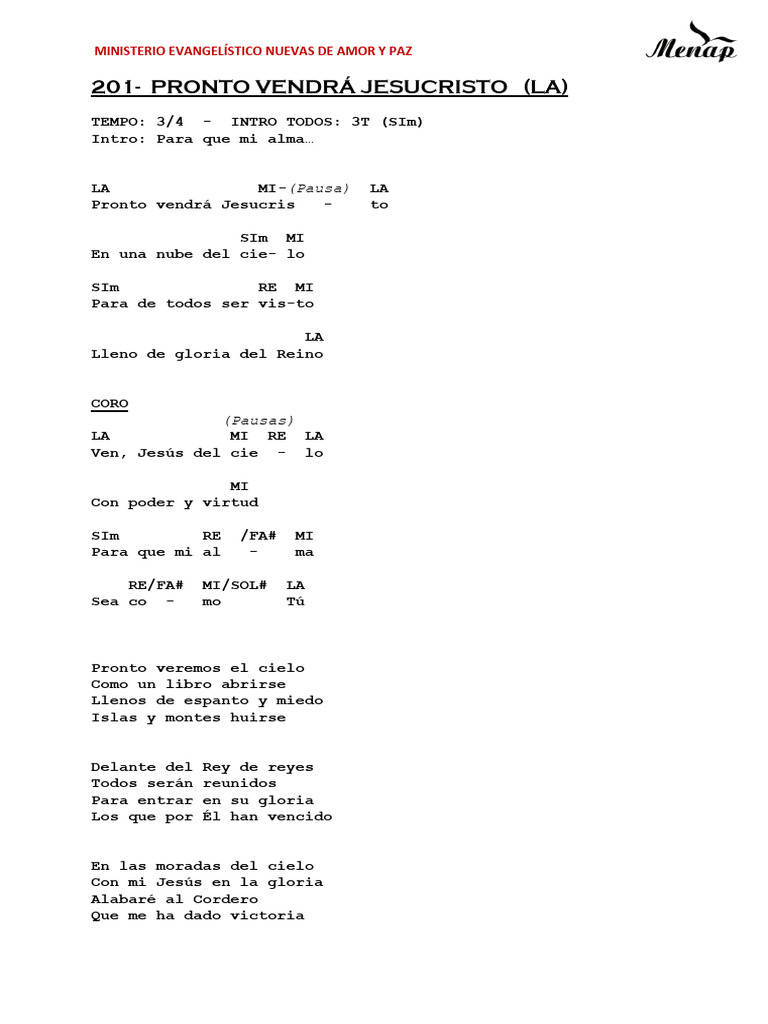 201 - Pronto Vendrá Jesucristo | PDF | Religión y espiritualidad | Clásicos