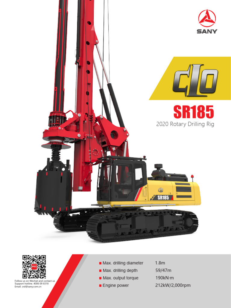 sany-sr-185-rotary-drilling-rig | PDF | Pump | Mechanical Engineering