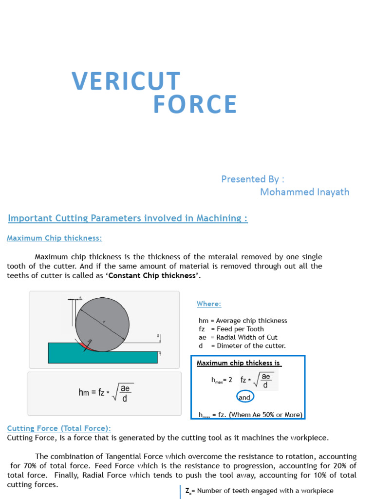 Vericut Force | PDF | Machining | Mechanical Engineering