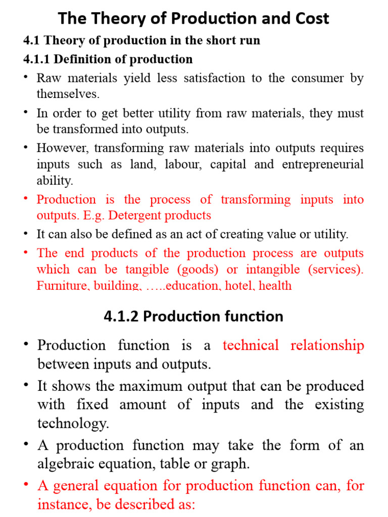 CHAPTER 4 - Introduction To Economics by Ahmed A. | PDF | Labour Economics | Production Function