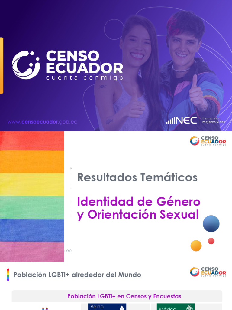Principales Resultados LGBTI Censo 2022 | PDF | Estudios LGBTQIA+ | Transgénero