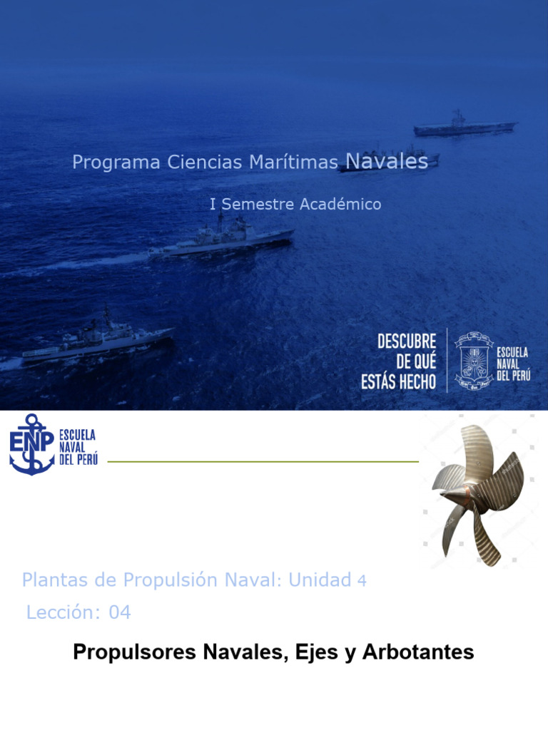 Sesion 19 Propulsores Navales | PDF | Hélice | Propulsión de naves ...