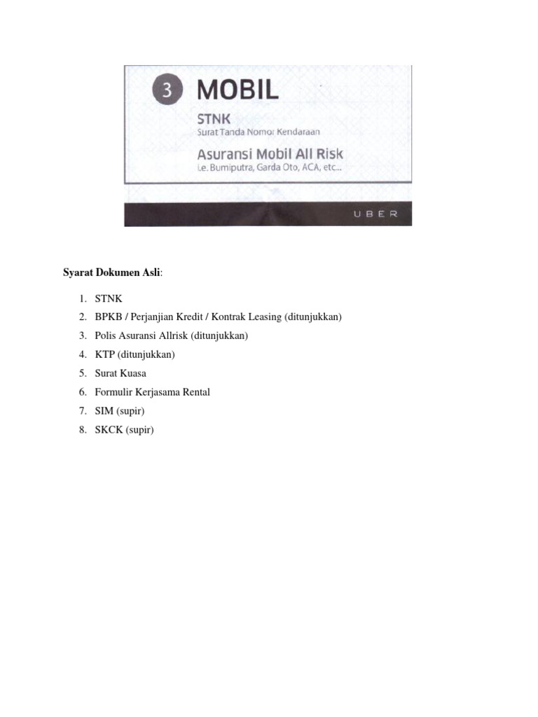 Dokumen Rental | PDF