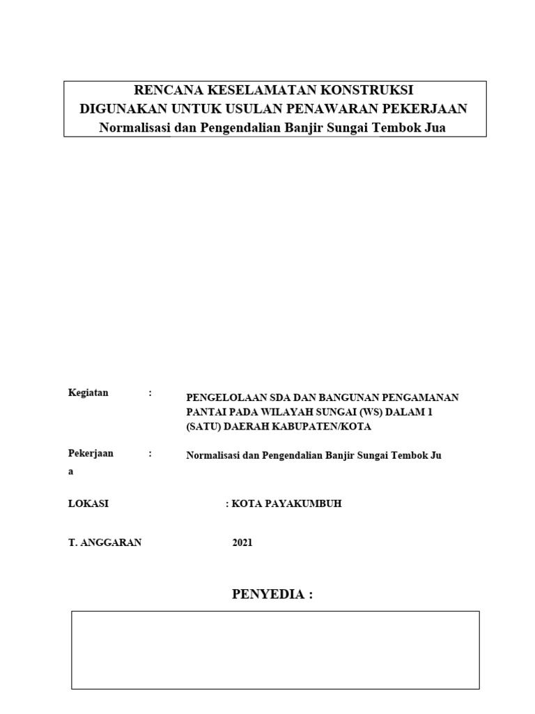RKK Sungai Tembo Jua | PDF