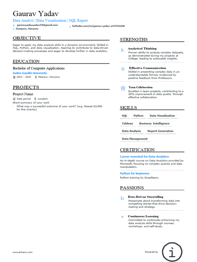 Gaurav Yadav Resume | PDF | Data Analysis | Data