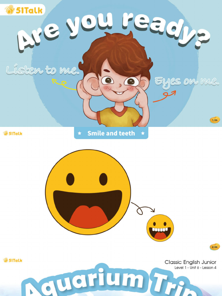 Level 1 - Unit 6 - Lesson 4 - Aquarium Trip | PDF