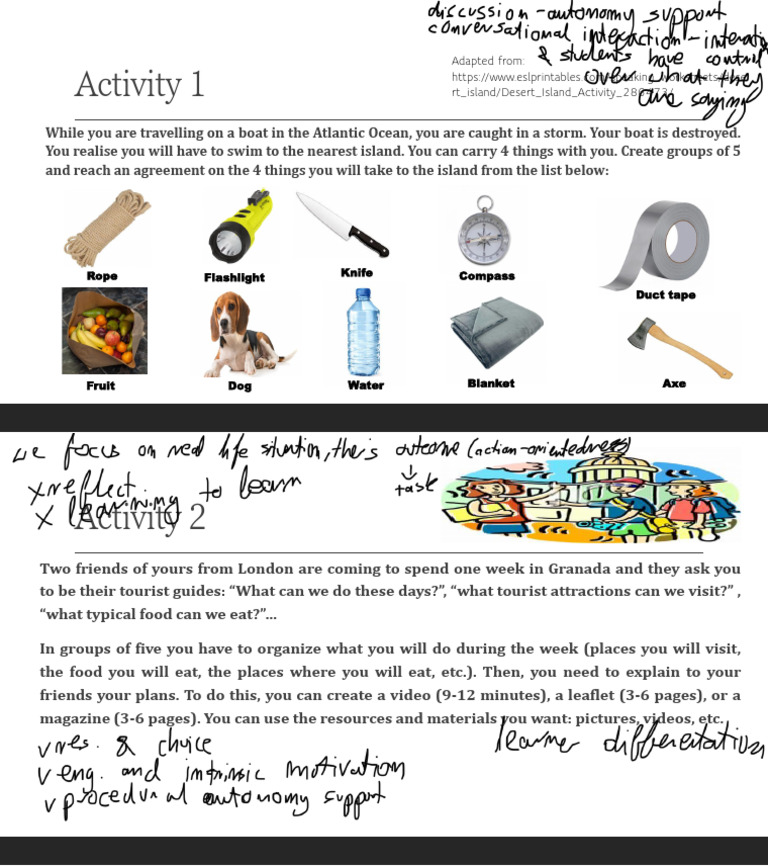 Activities on pedagogy for autonomy | PDF