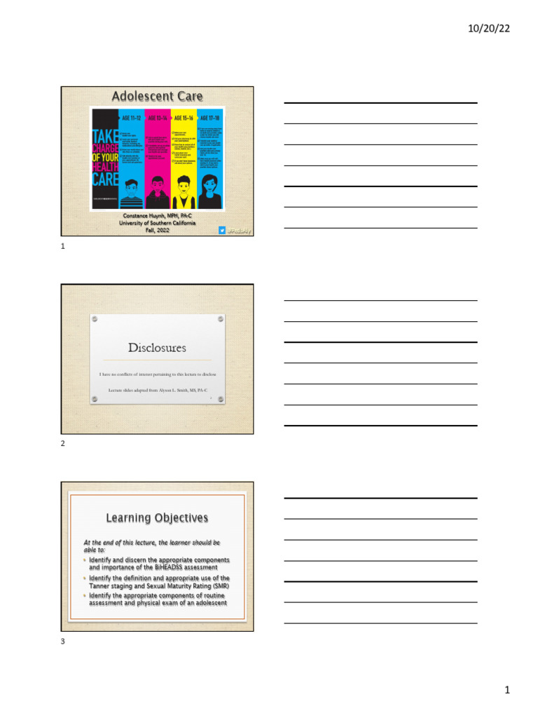 AdolscentMed HuynhC Fall2022 | PDF | Anatomical Terms Of Motion | Concussion