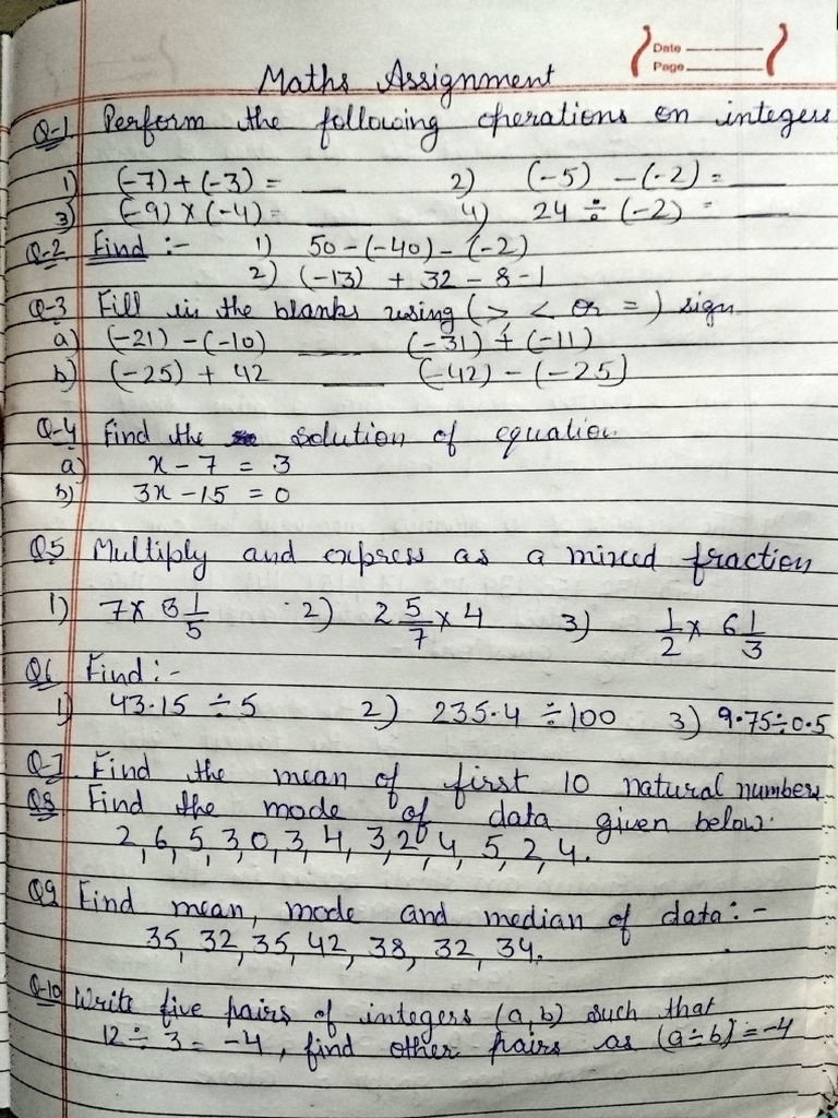 Holidays Assignment 1 Pdf