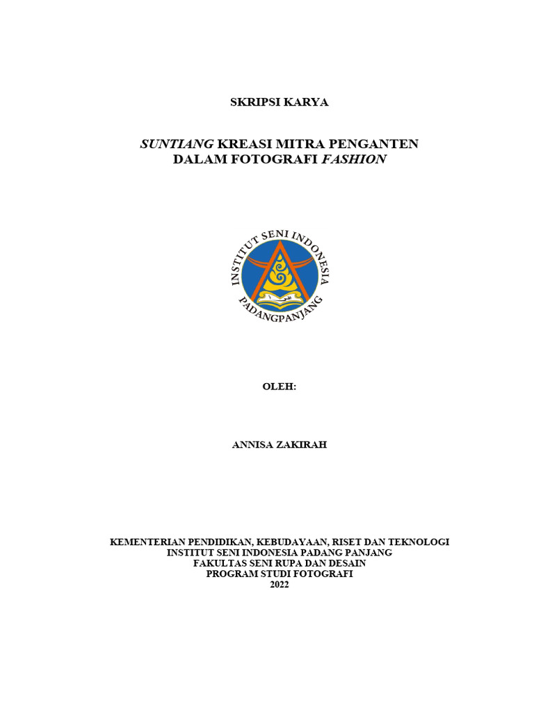 Full Text Skripsi Annisa Zakirah | PDF