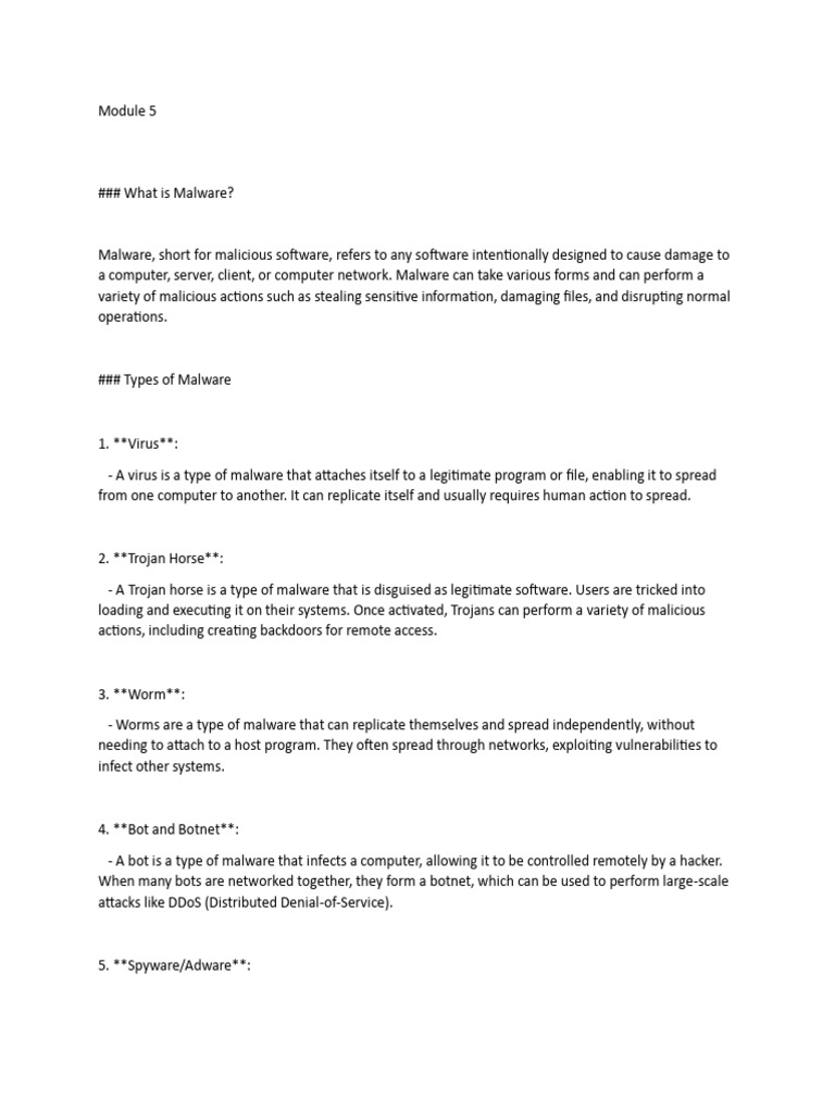 Module 5 Ethical Hacking | Download Free PDF | Malware | Cyberspace