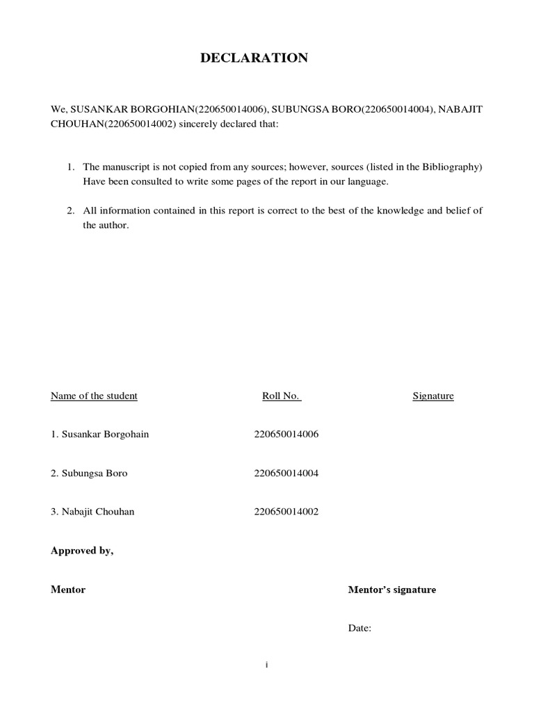 Social Internship (Declaration) | PDF | Homelessness | Child Labour