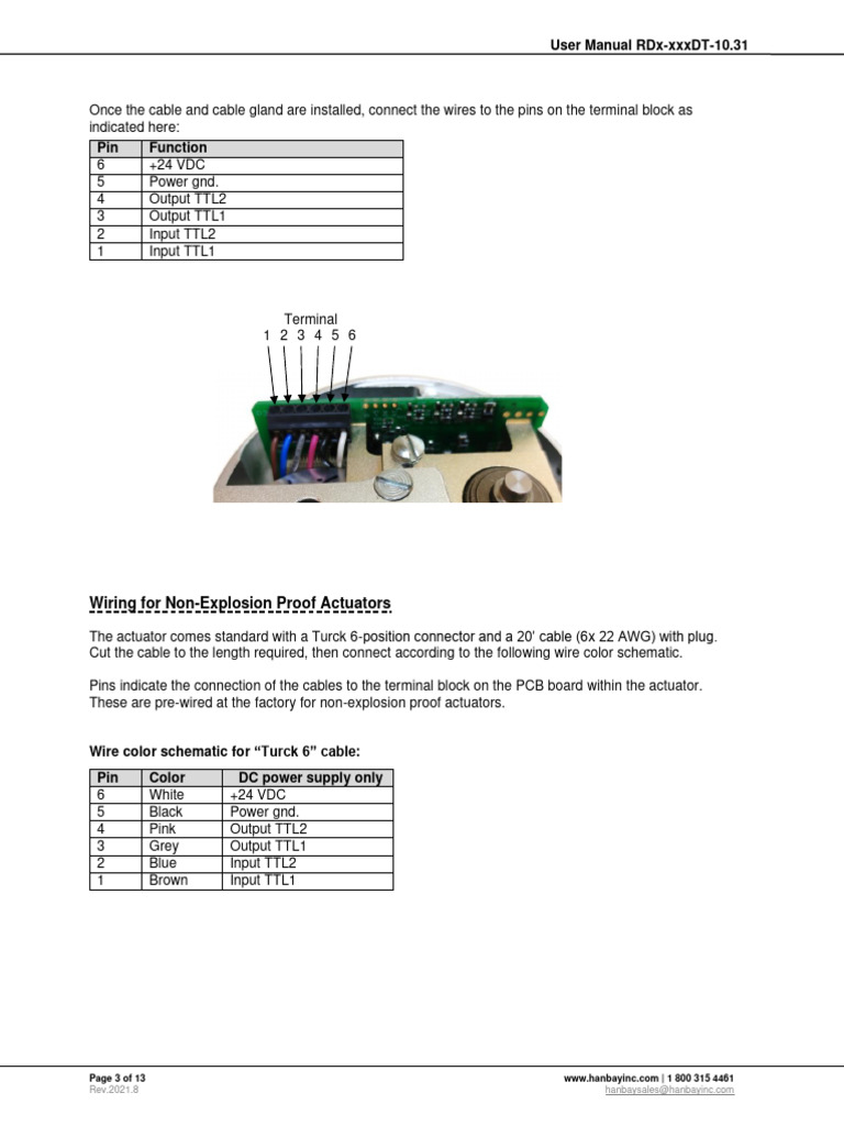Hanbay Electric Actuators Page 3 - 4 | PDF | Power Supply | Electrical ...