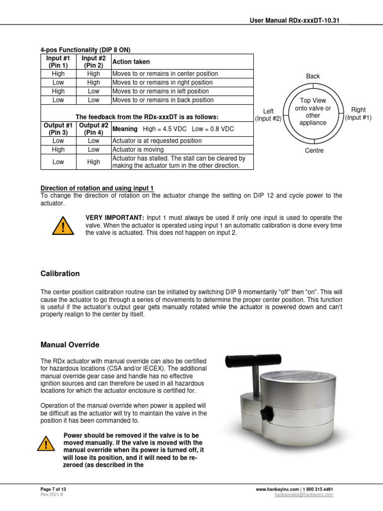 Hanbay Electric Actuators Page 7_8 | PDF | Actuator | Valve