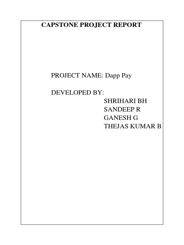Capstone Project Report | Download Free PDF | Computing | Computer Security