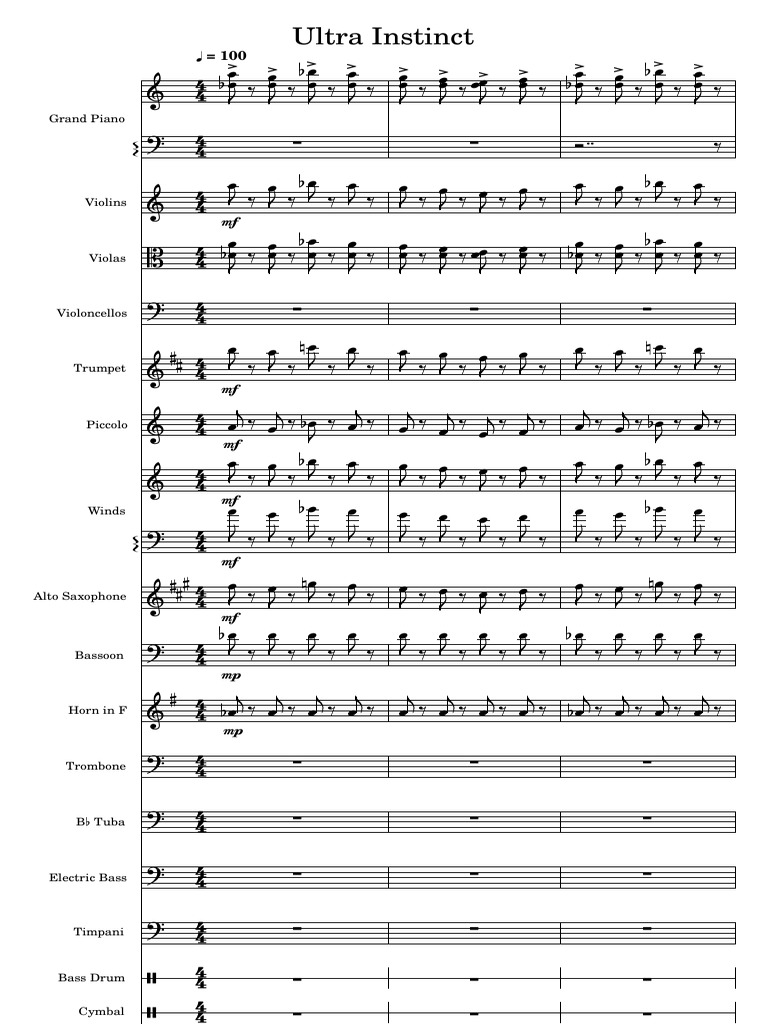 Ultra Instinto | PDF | Musical Instruments | Musical Compositions