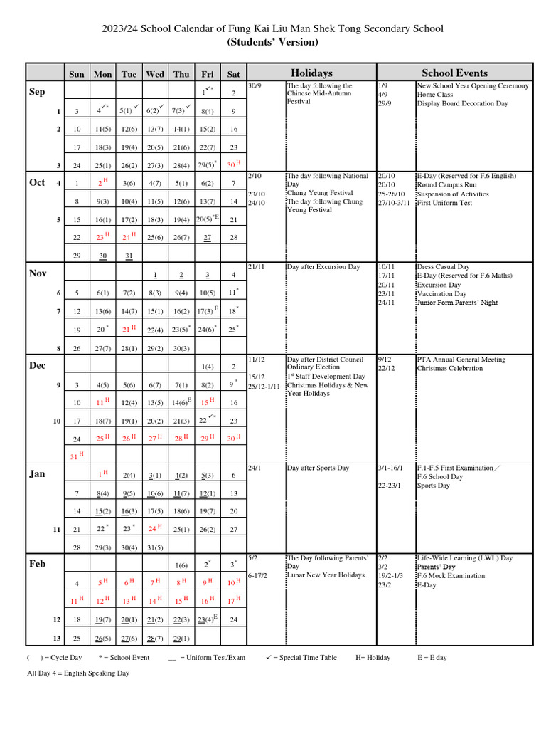 2324 Cal | PDF | Holidays | Observances