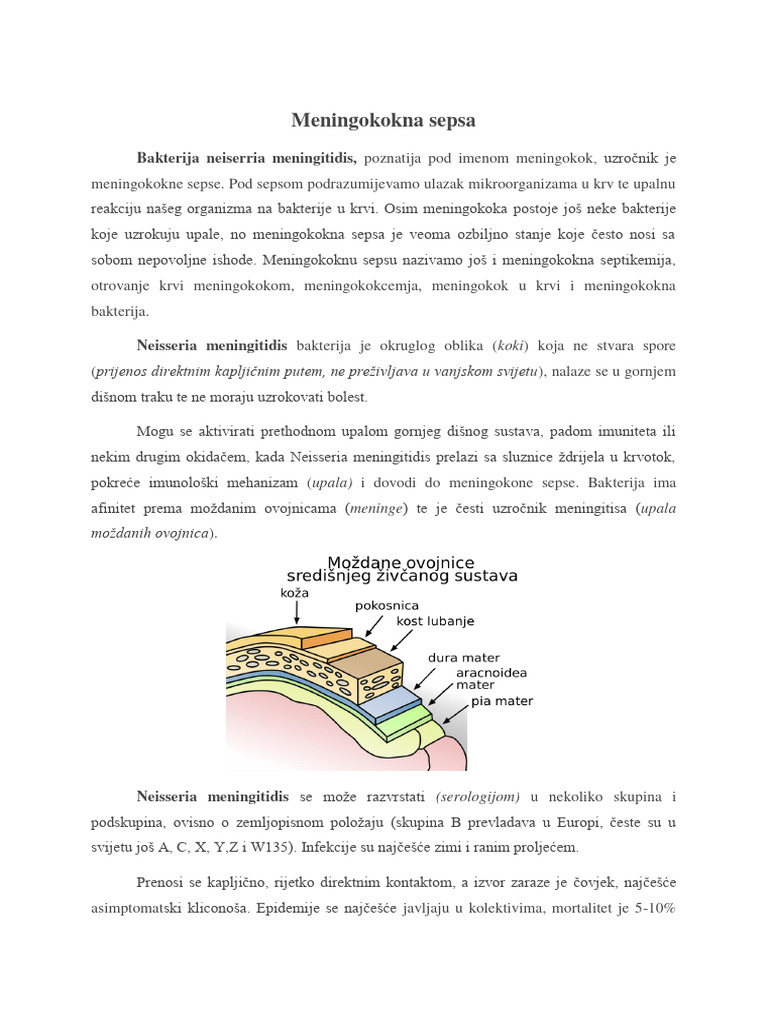 Meningokokna Sepsa | PDF