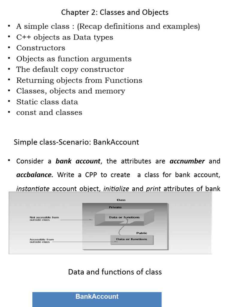 Chapter2 Classesandobjects Updated Pdf Constructor Object Oriented Programming Programming